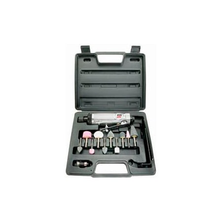 Florida Pneumatic Universal Tool Die Grinder Kit, 1/4" Air Inlet, 25000 RPM, .4 HP UT2720K | Zoro